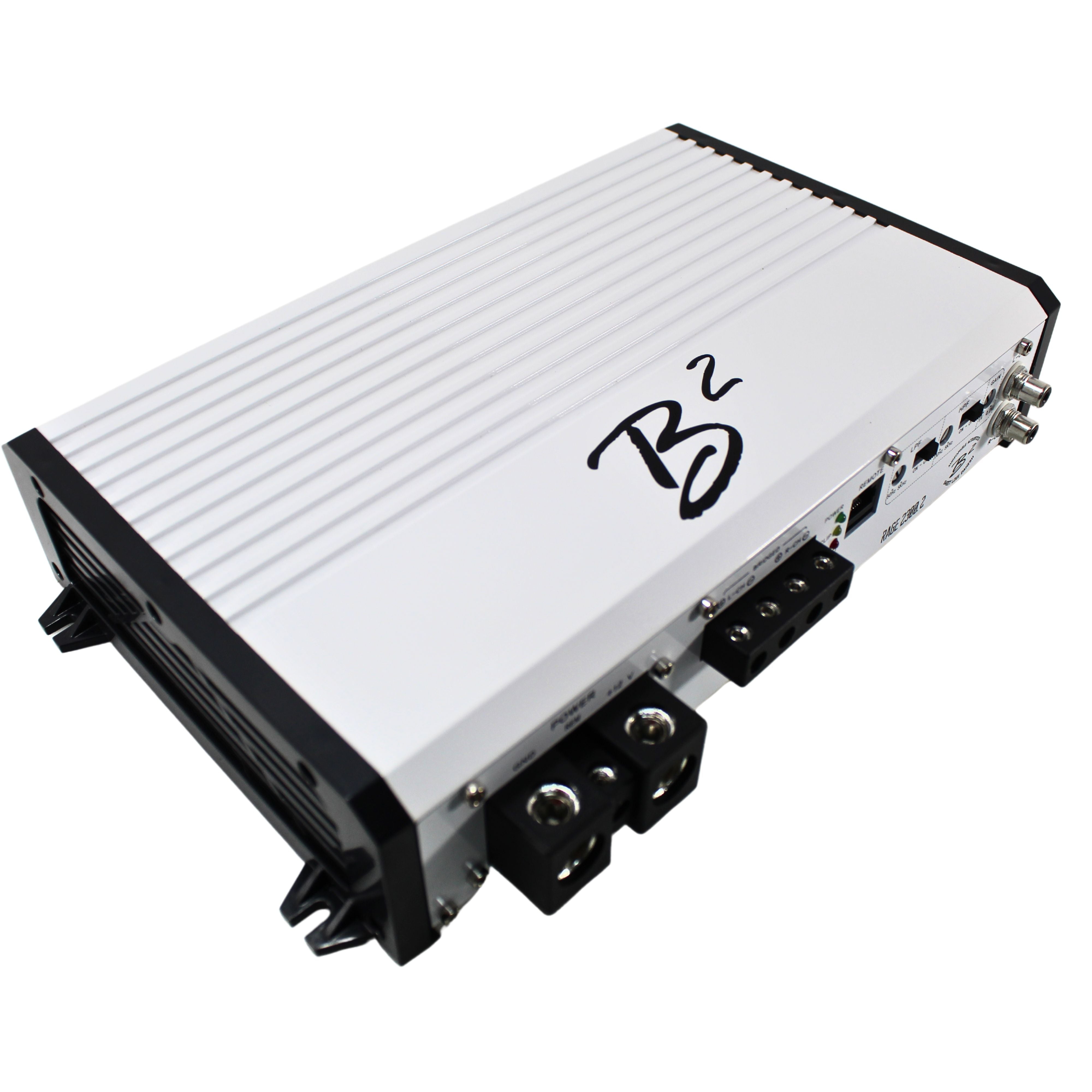 B2 Audio RAGE 2300W 2-Channel 2-Ohm Bridgeable Class D Amplifier – B2 Audio USA