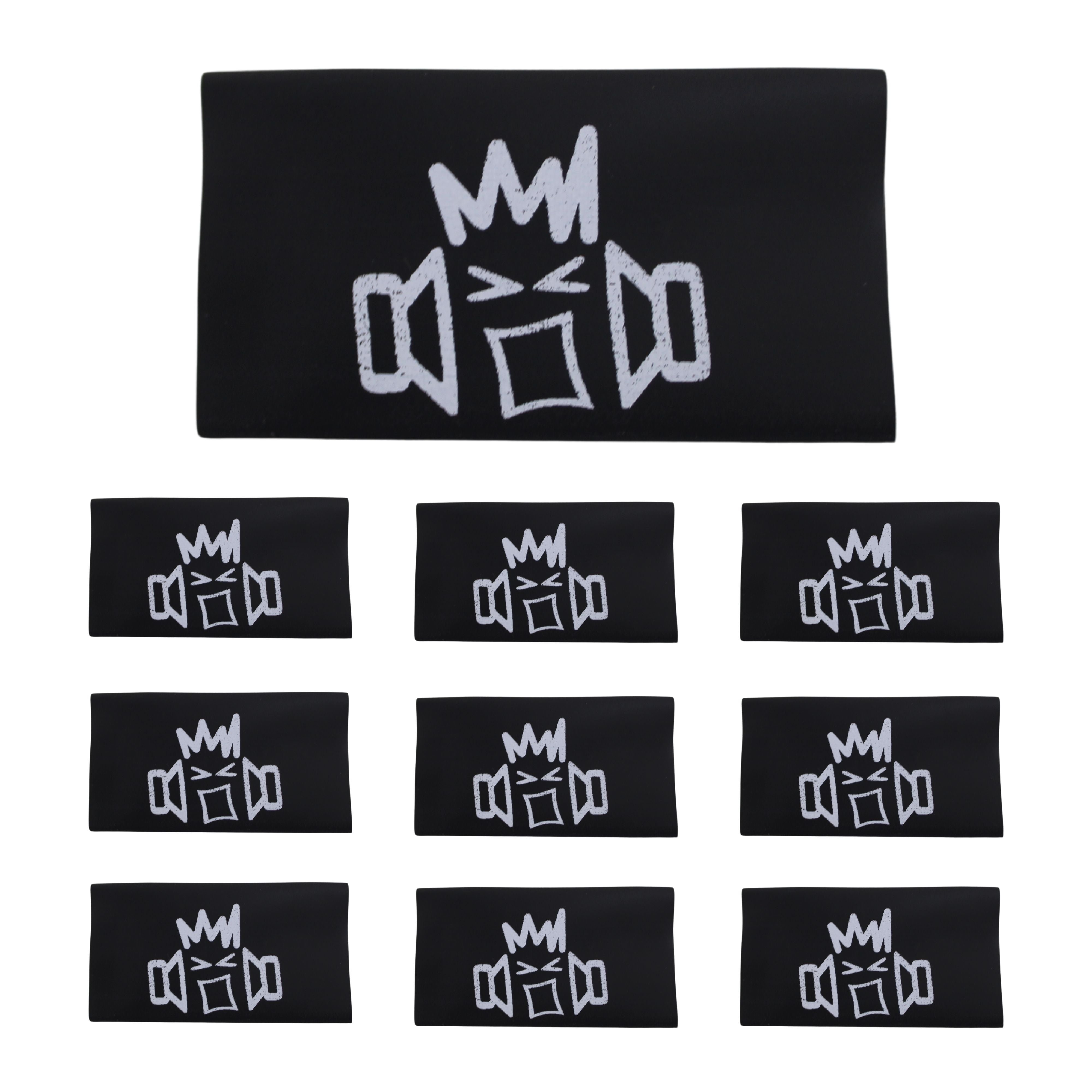 B2 Audio 10 Pack of 0 Gauge Black Heat Shrink with B2 Riot Guy Logo ...