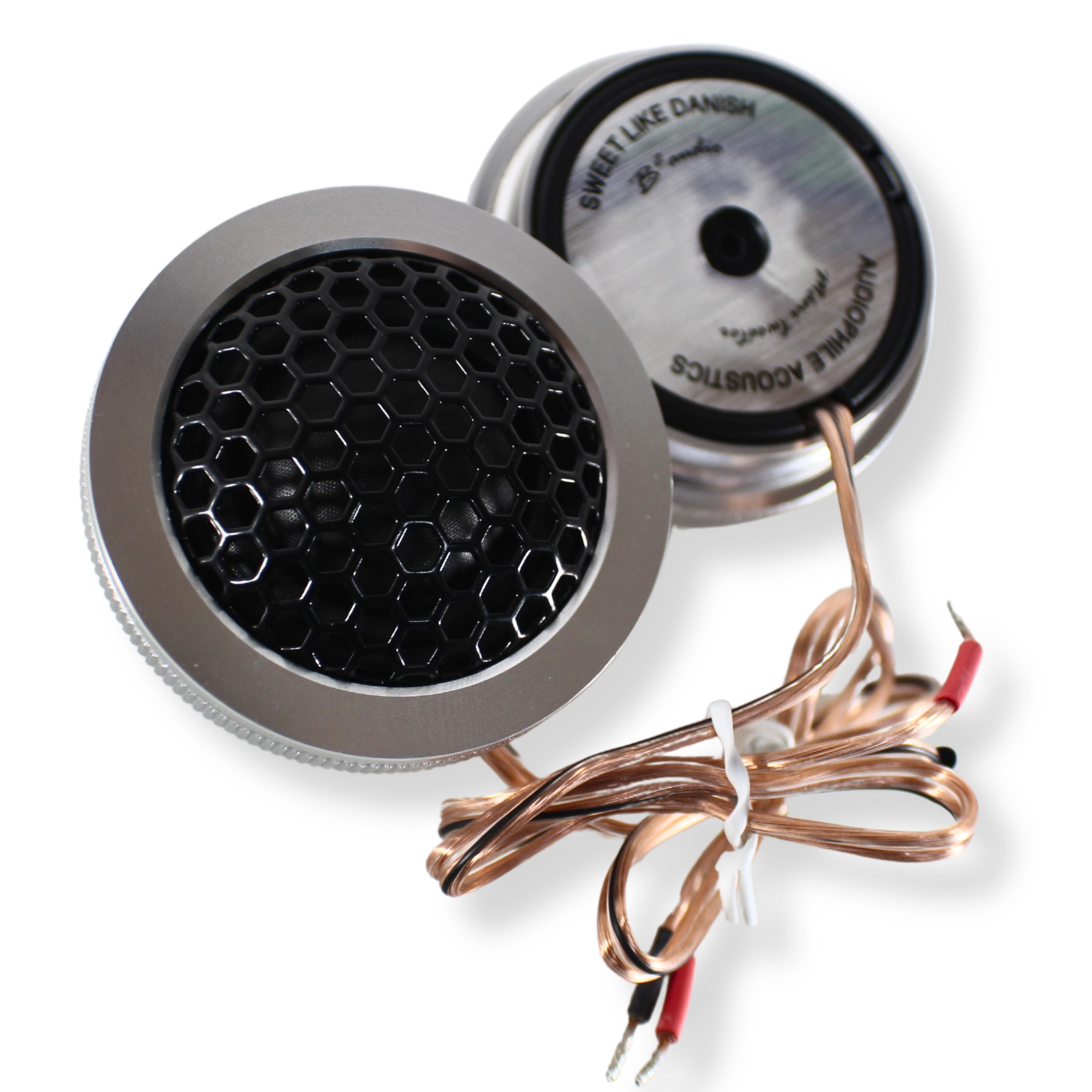 MANI 1" 30W Silk Dome Neodymium Tweeters for Car Audio 4-Ohm – B2 Audio USA