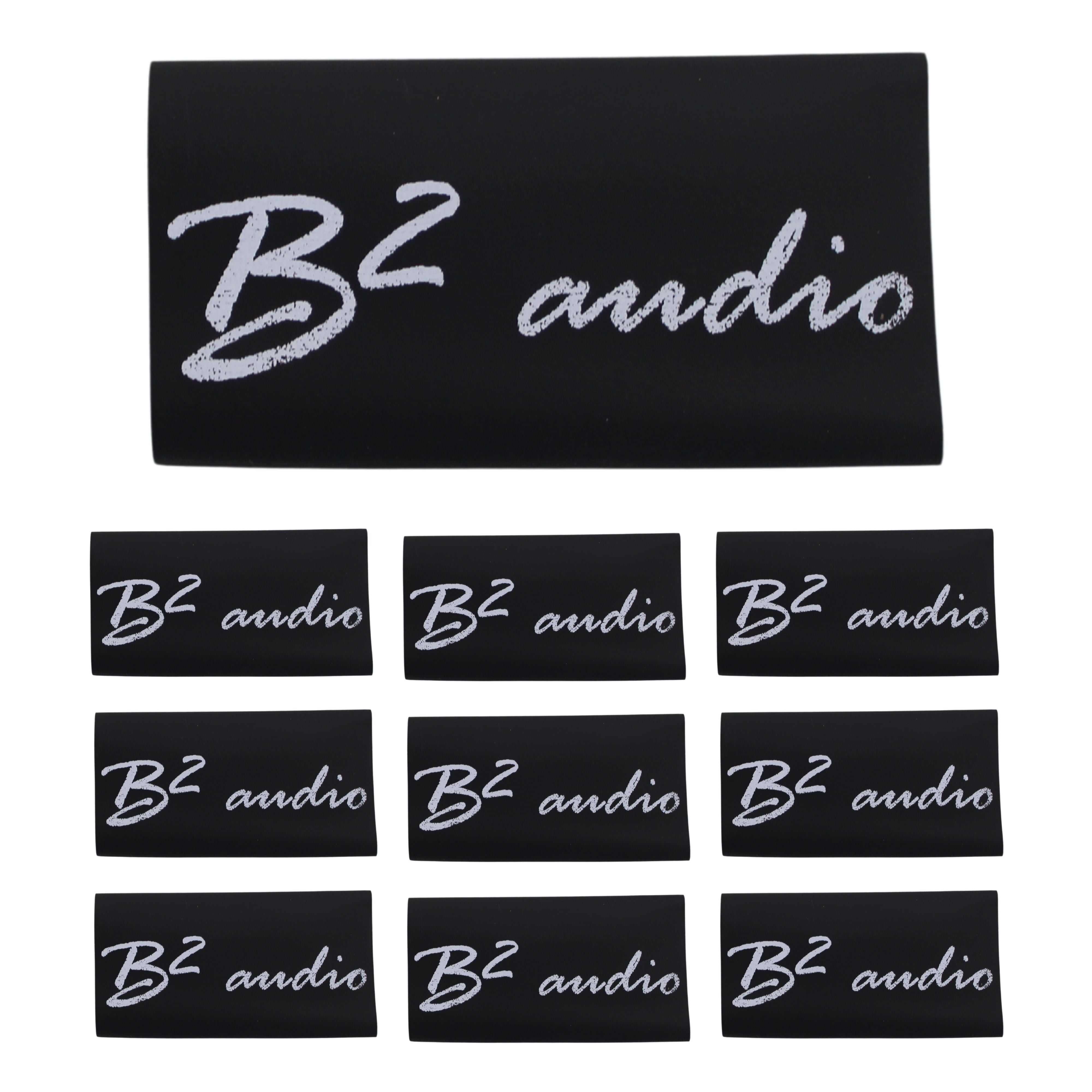 B2 Audio 10 Pack of 0 Gauge Black Heat Shrink with B2 Audio Logo – B2 ...